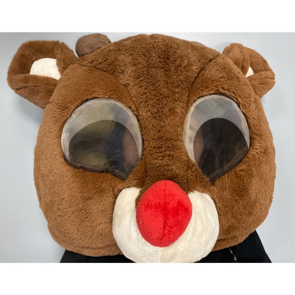 rudolph | Costumes | Big Greeter Head Rudolph Reindeer Christmas Mascot ...